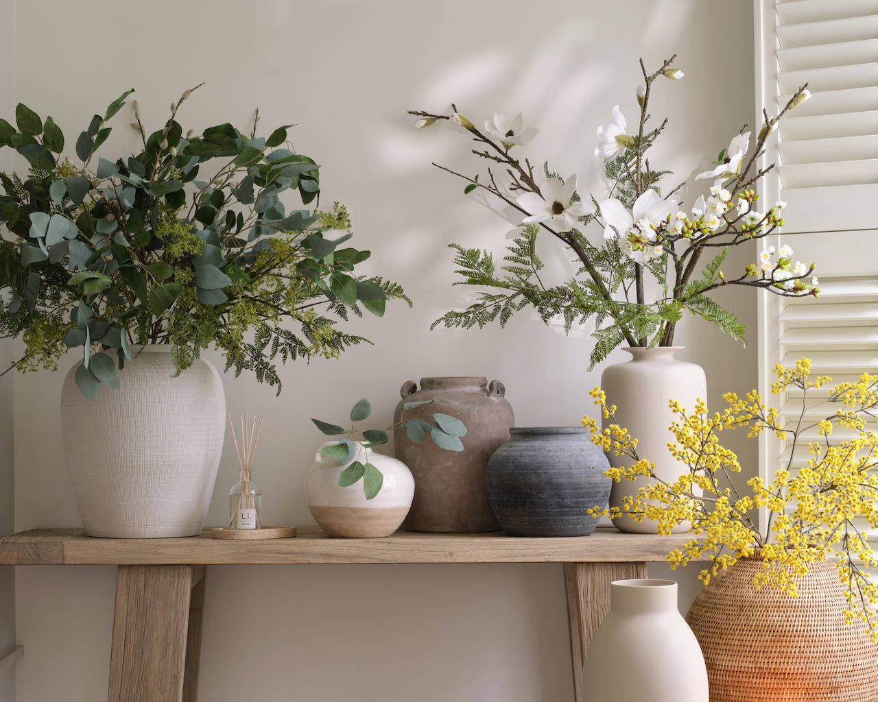 Faux Burgundy Parvifolia Spray